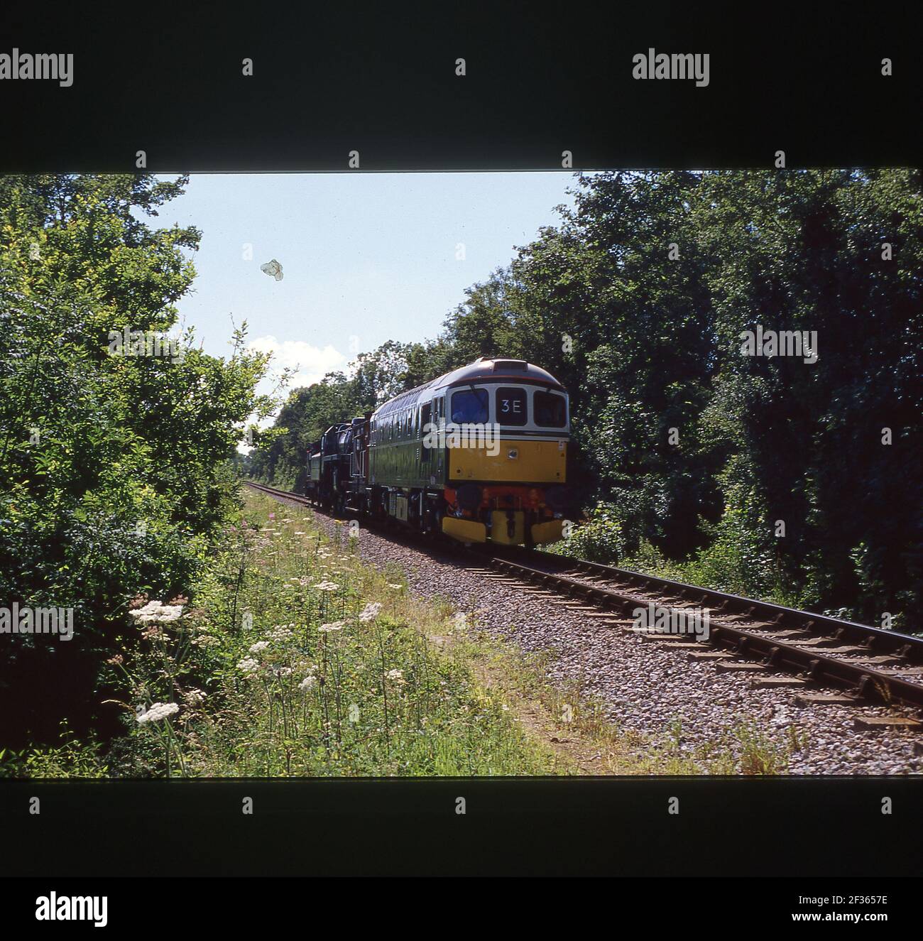 Steam and Diesel on the Watercress Line Stock Photo - Alamy