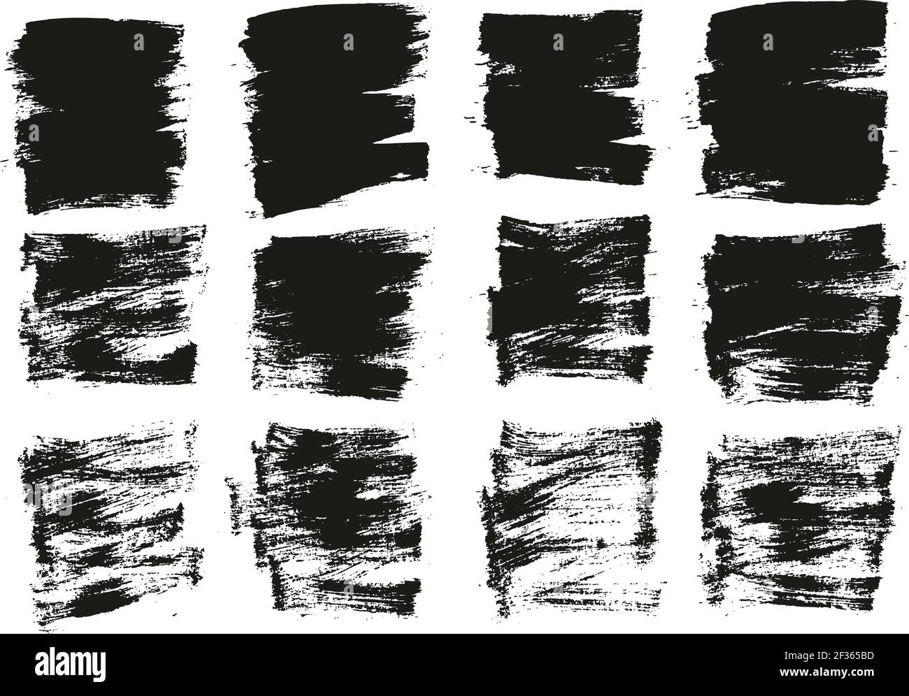 Flat Paint Brush Thin Short Background High Detail Abstract Vector ...