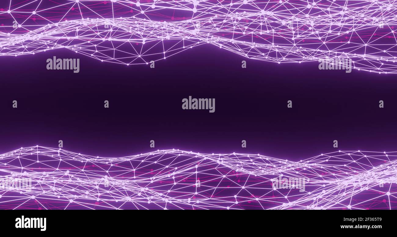 Abstract wireframe purple background, 3d render Stock Photo - Alamy
