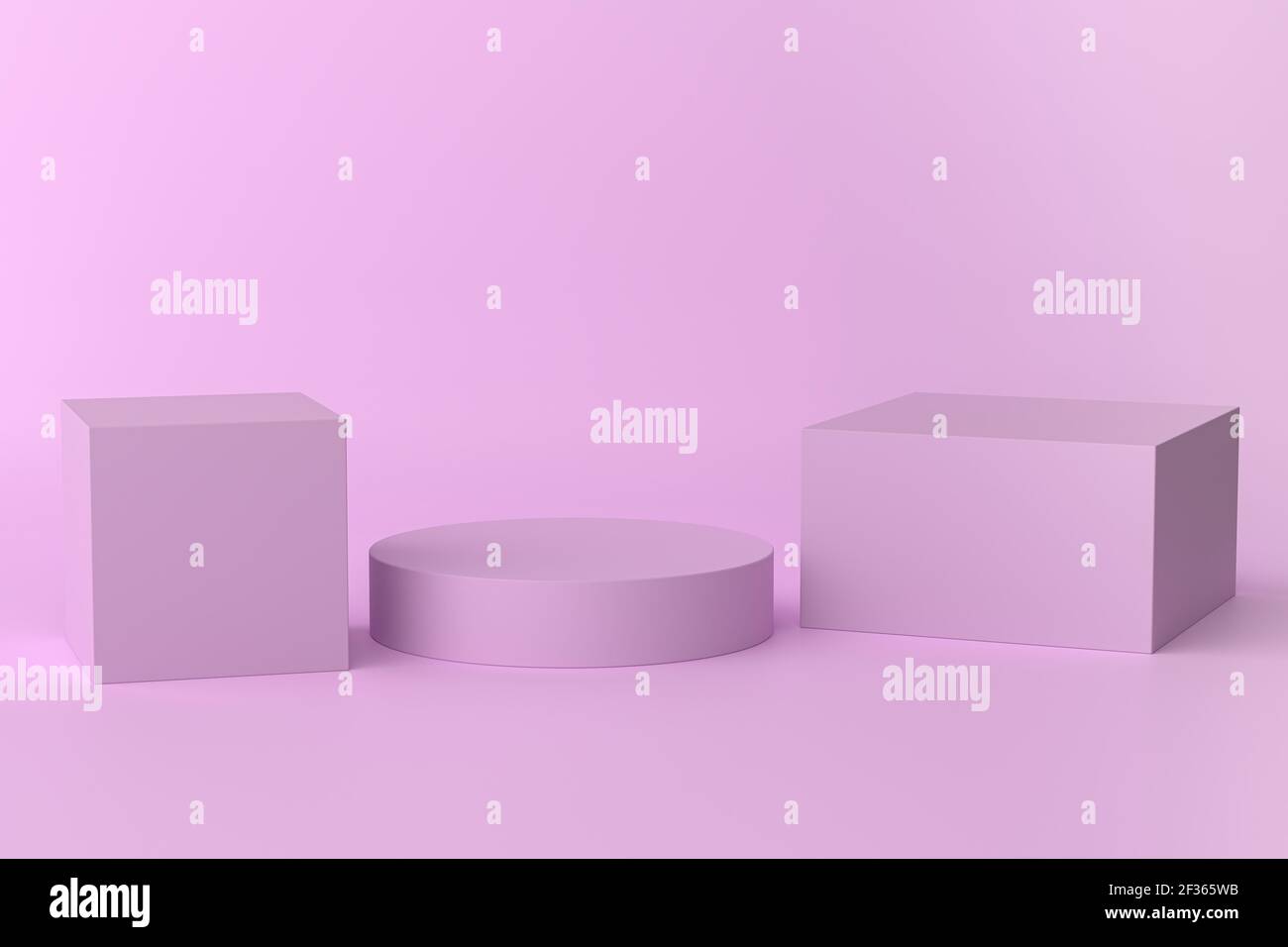 Purple 3d pedestal cylinder hi-res stock photography and images - Alamy