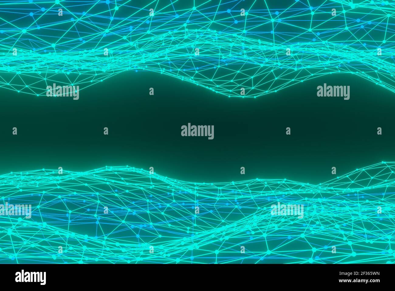 Abstract wireframe green background, 3d render Stock Photo - Alamy
