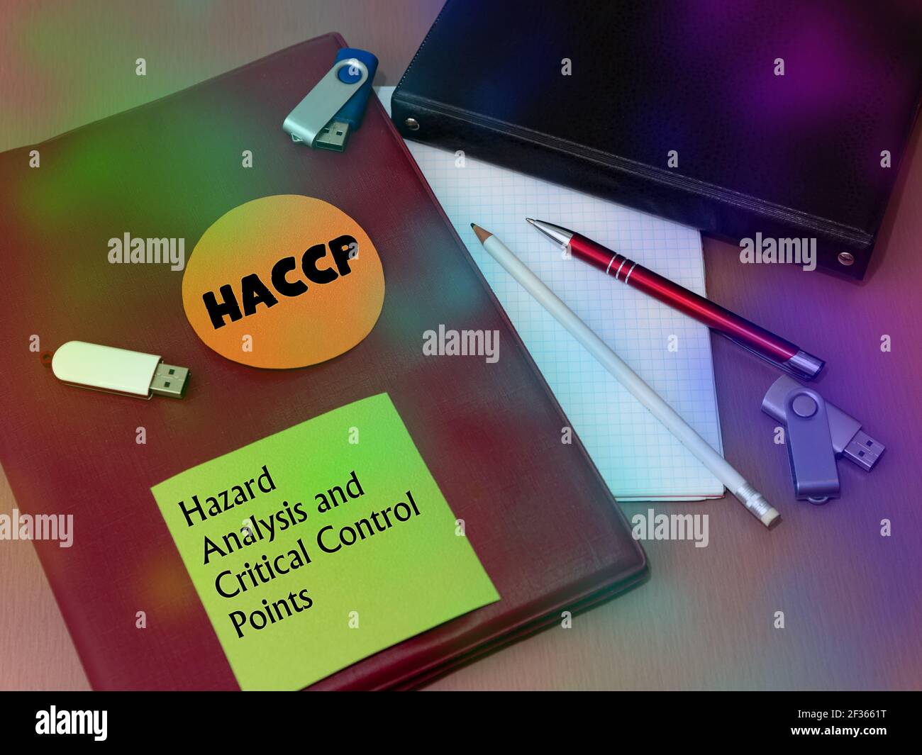 HACCP Hazard Analysis Critical Control Points. Medical concept. Safety ...