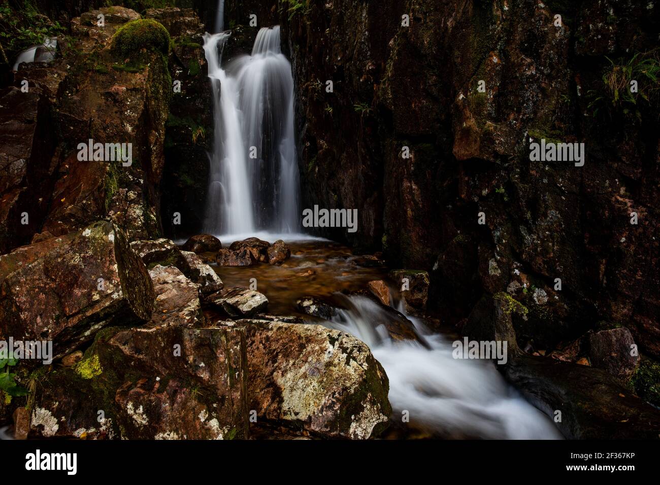 Scale Force Waterfall in Buttermere in the Lake District, Cumbria Stock ...
