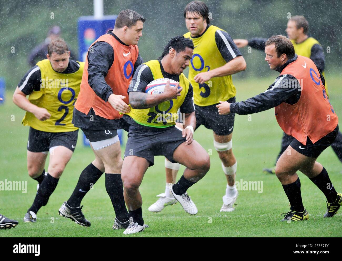 ENGLAND RUGBY TEAM TRAINING AT PENNY HILL PARK HOTEL FOR THEIR WORLD ...