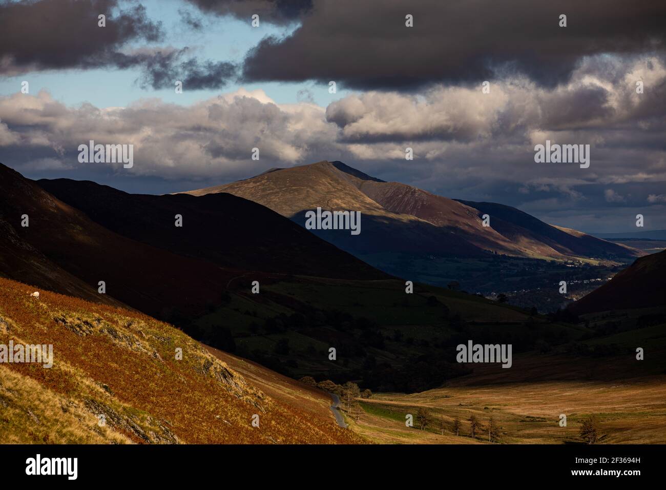 Newlands Pass in Buttermere in the Lake District, Cumbria Stock Photo ...