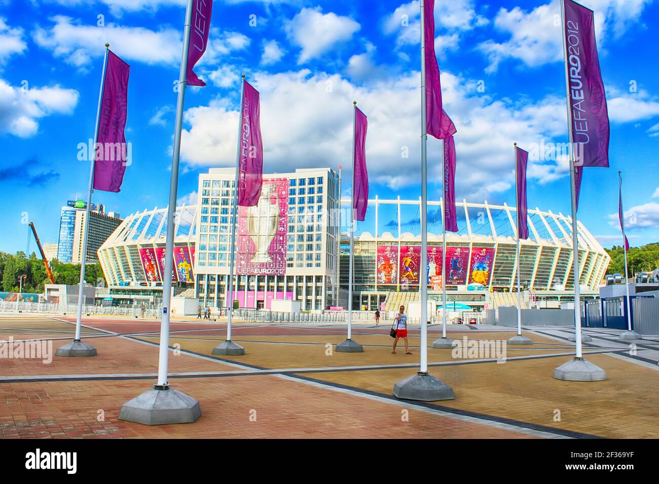 KYIV, UKRAINE - JUNE 23, 2012: View of National Olympic stadium (NSC ...