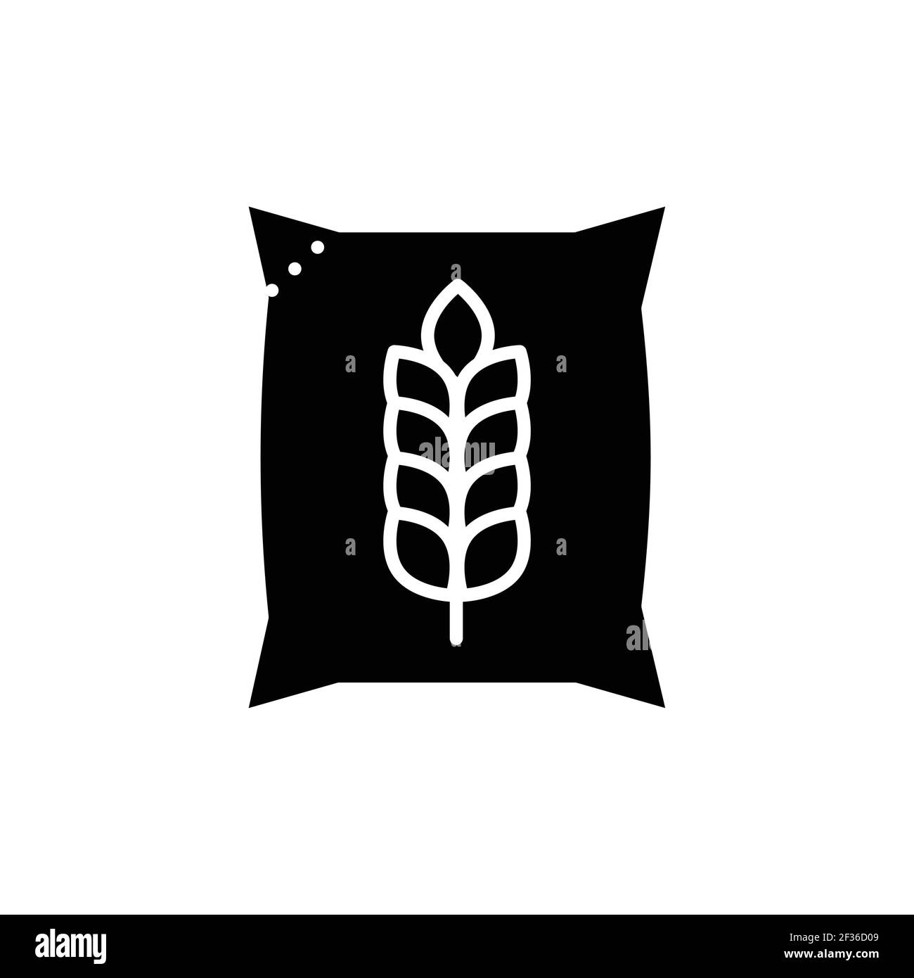 Organic wheat flour color line icon. Outline pictogram for web page ...
