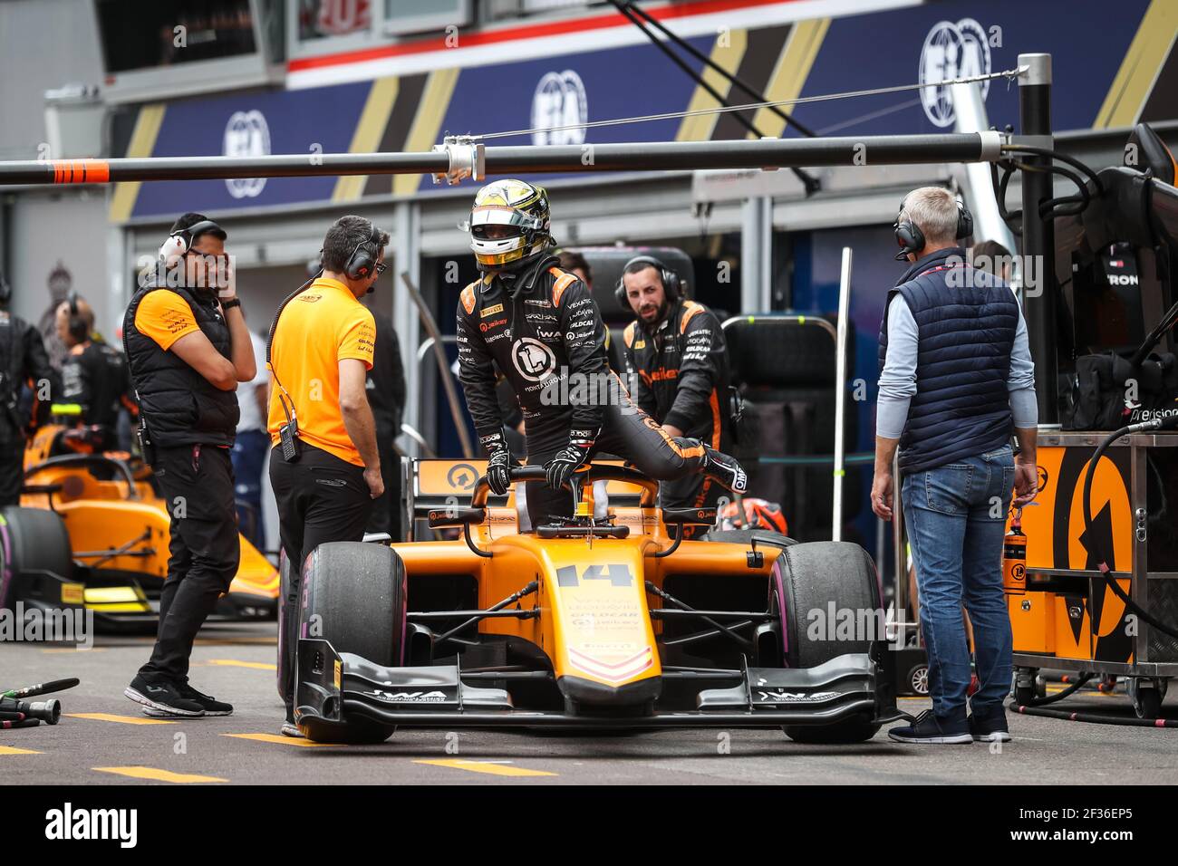 14 BOCCOLACCI Dorian, Campos Racing, action during 2019 FIA Formula 2 ...