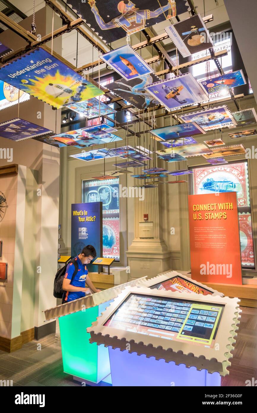 Washington DC,National Postal Museum,Stamps Around the Globe exhibit ...