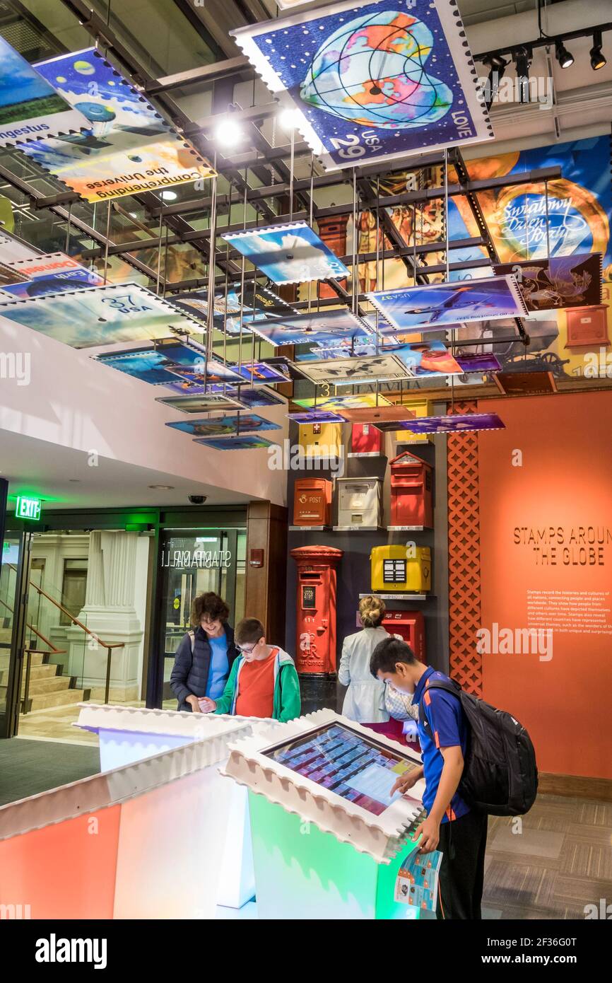 Washington DC,National Postal Museum,Stamps Around the Globe exhibit ...