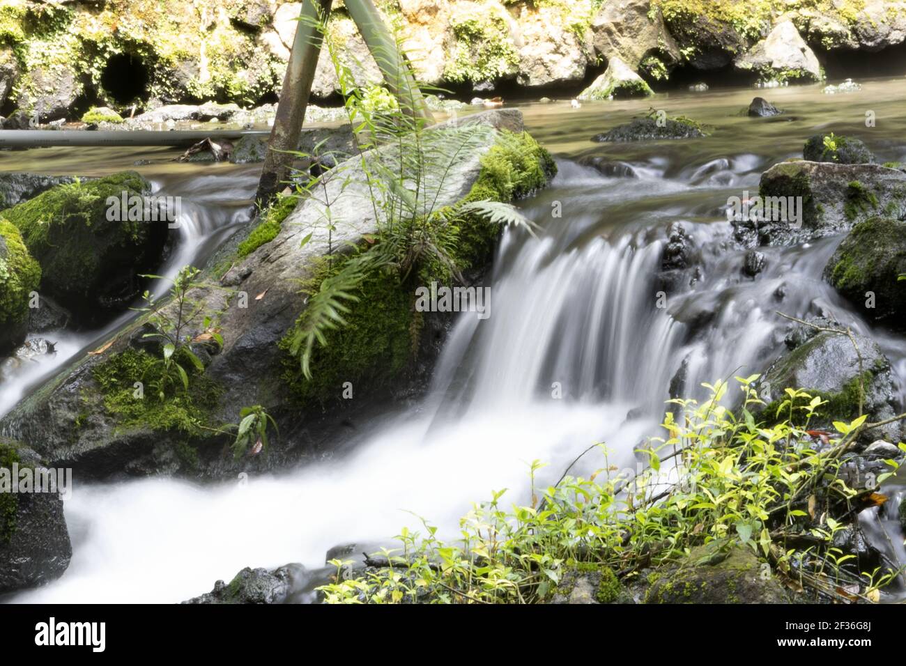 A beautiful waterfall in a river Stock Photo - Alamy