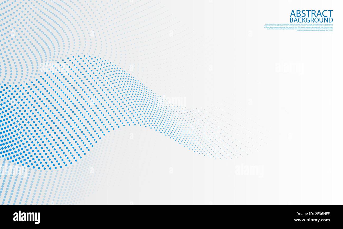 Abstract blue dot wavy background. Vector illustration Stock Vector ...