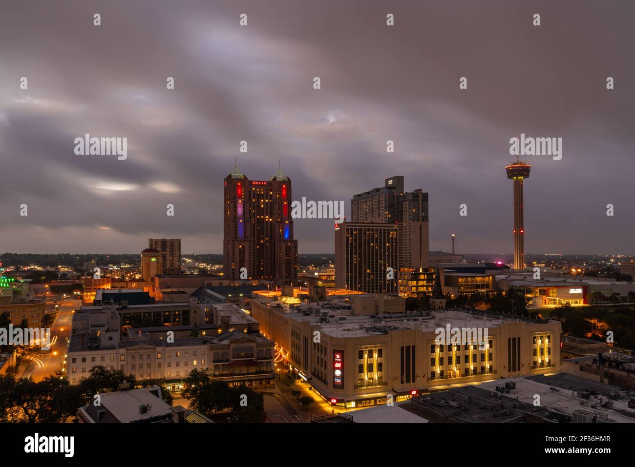 San Antonio Skyline Stock Photo - Alamy