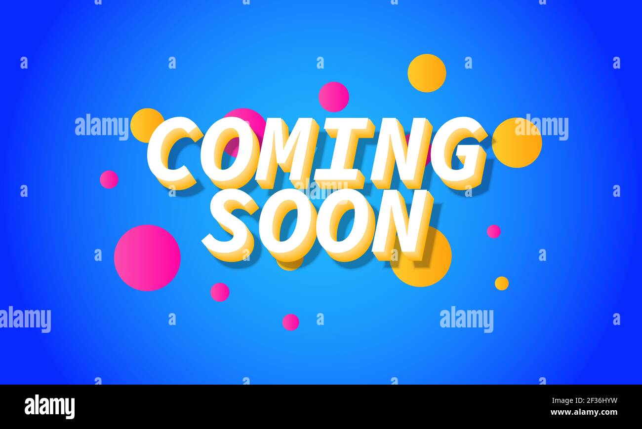 Letter coming soon Stock Vector Images - Alamy