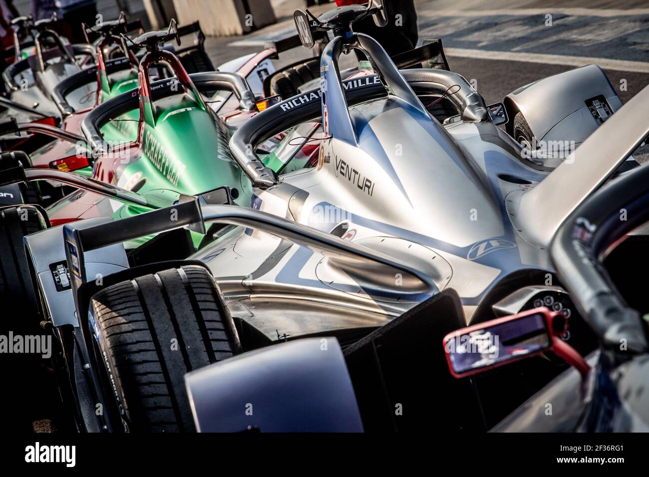 stand pit lane ambiance during the 2019 Formula E championship, at ...