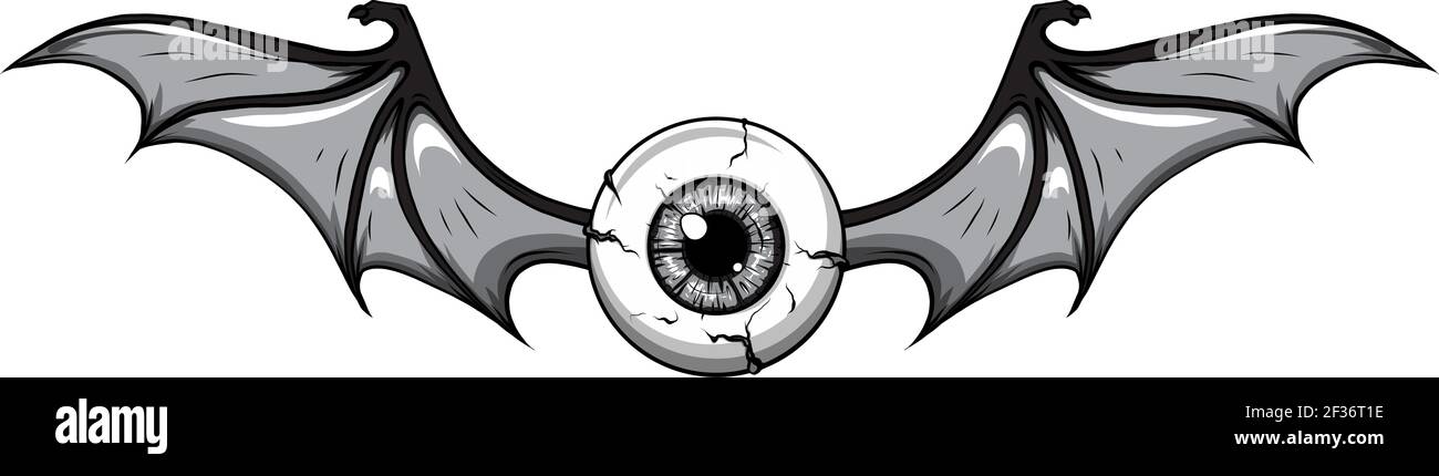 Bat wings eye Stock Vector Images - Alamy
