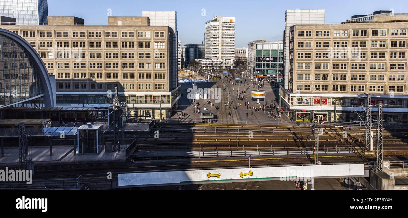 Famous Alexanderplatz Square in Berlin - aerial view - CITY OF ...