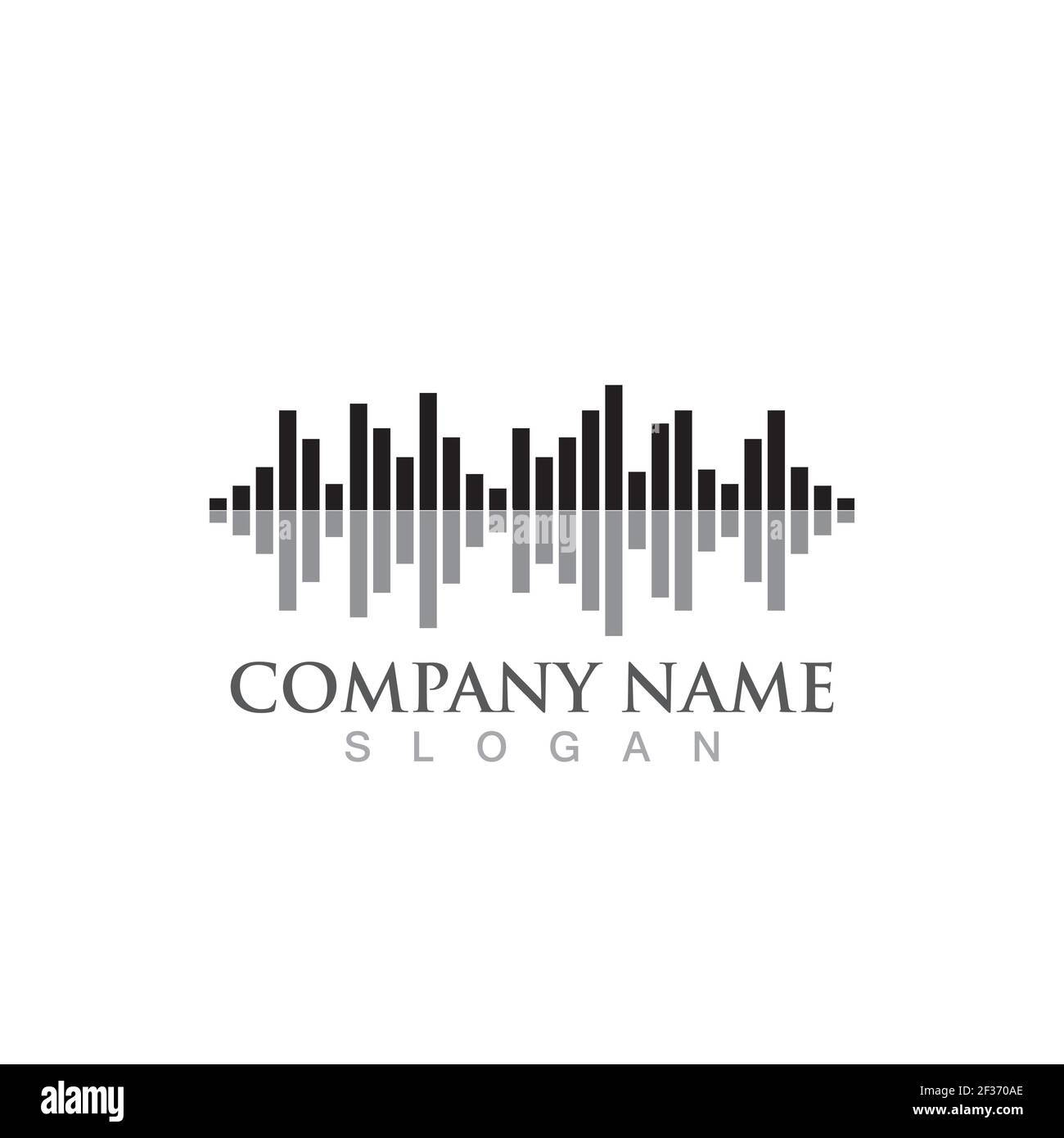 Sound waves vector illustration design template Stock Vector Image ...