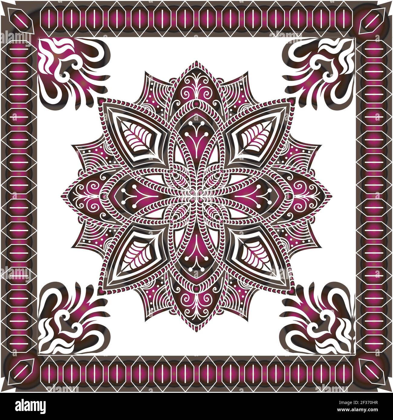 A colorful mandala patterned background for wallpapers Stock Photo - Alamy