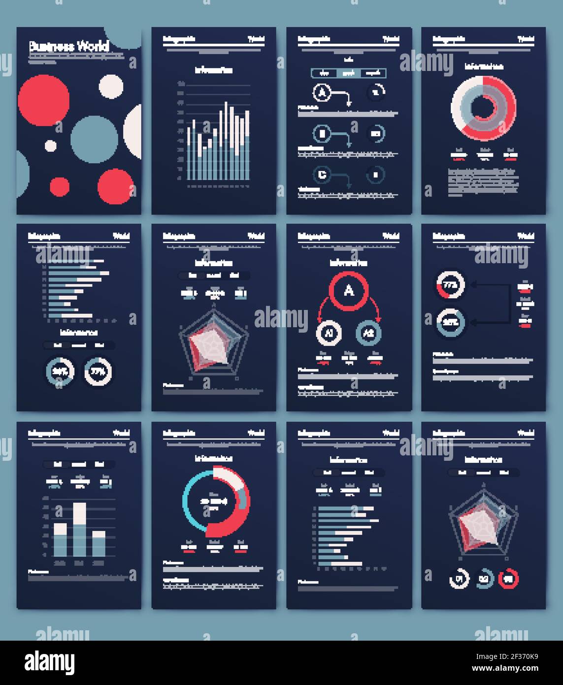 Modern infographic vector elements for business brochures. Use in ...