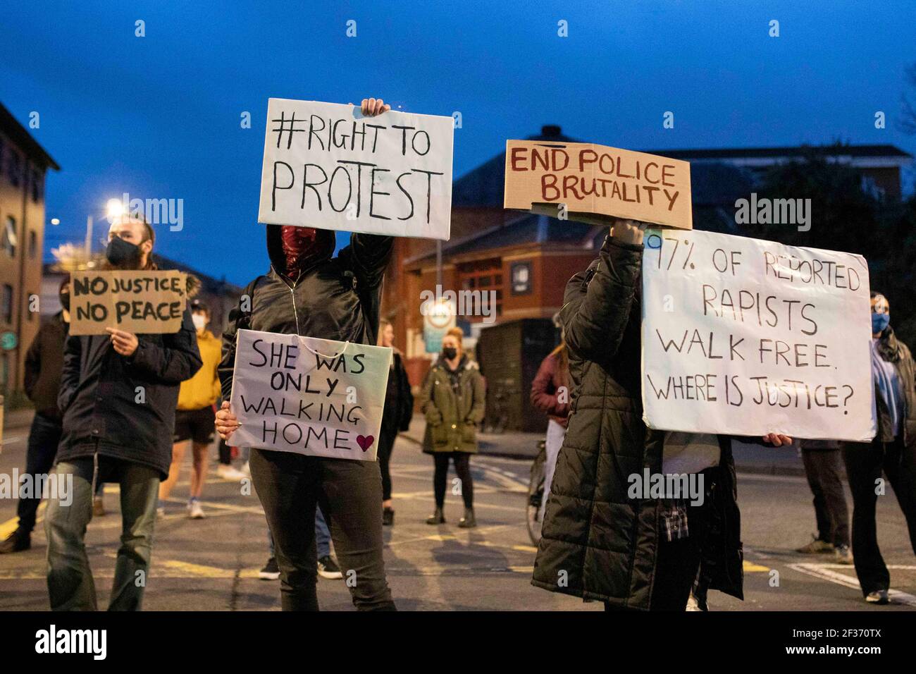 Cardiff bay police station march hi-res stock photography and images ...
