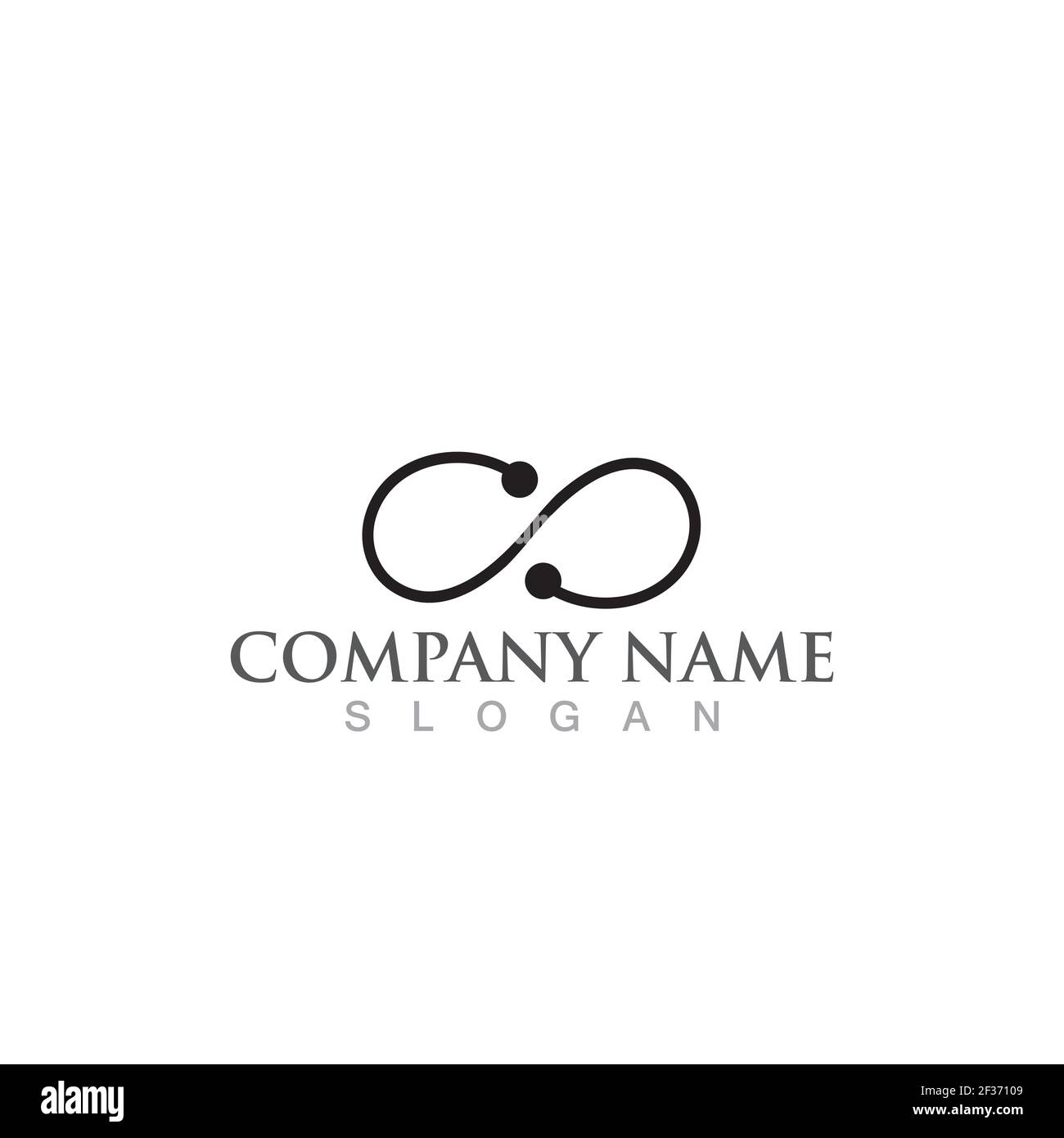 Infinity Design Vector icon illustration Logo template design Stock ...