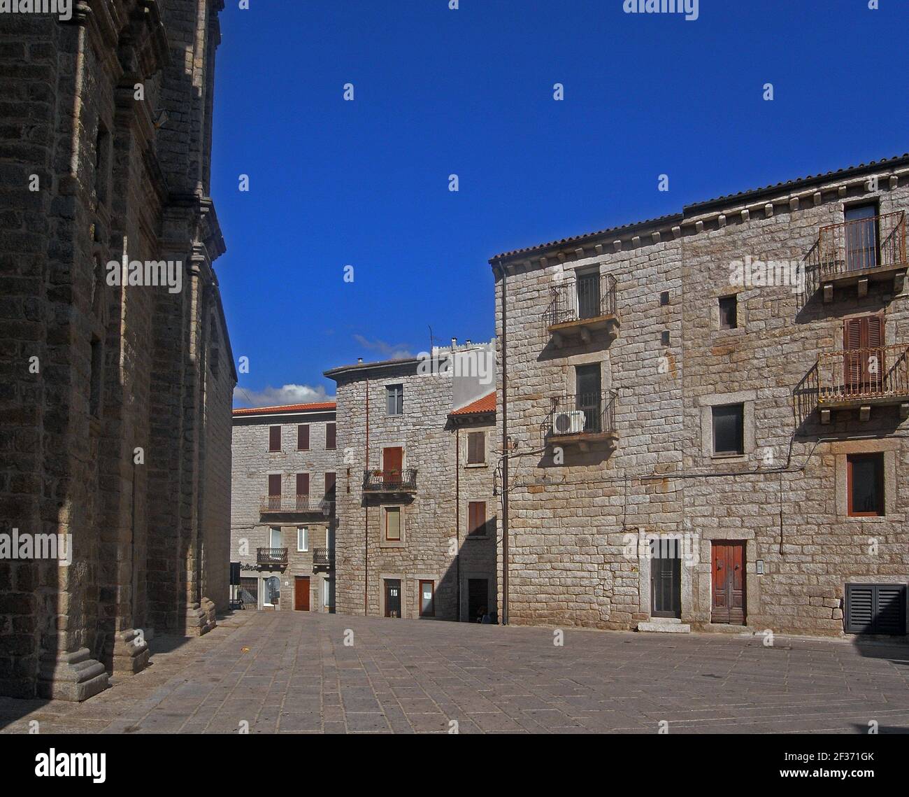 Italy, Sardinia, Tempio Pausania, Old town center Stock Photo - Alamy