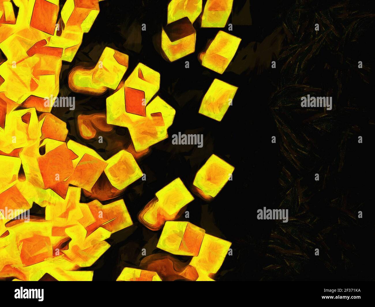 Golden geometric layers hi-res stock photography and images - Alamy