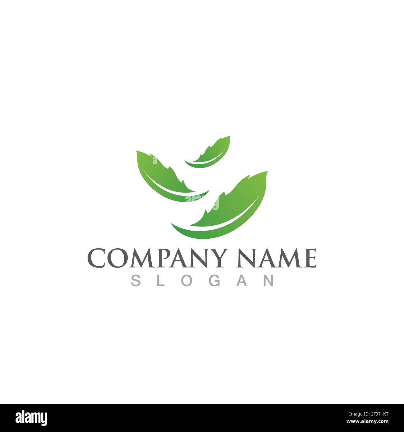 Leaf green tree logo and symbol vector Stock Vector Image & Art - Alamy