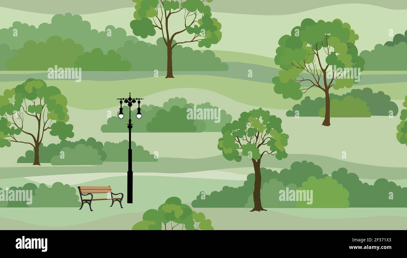 Rural park environment Stock Vector Images - Alamy