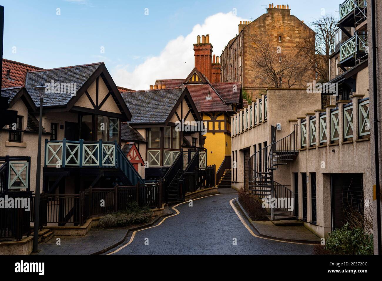 The picturesque Dean Village area of Edinburgh Stock Photo - Alamy
