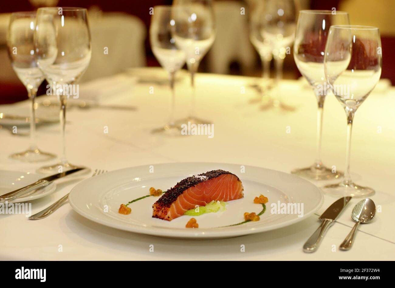 THE MJU RESTAURANT AT THE MILLENIUM HOTEL IN SLOANE STREET. THE DISH ...