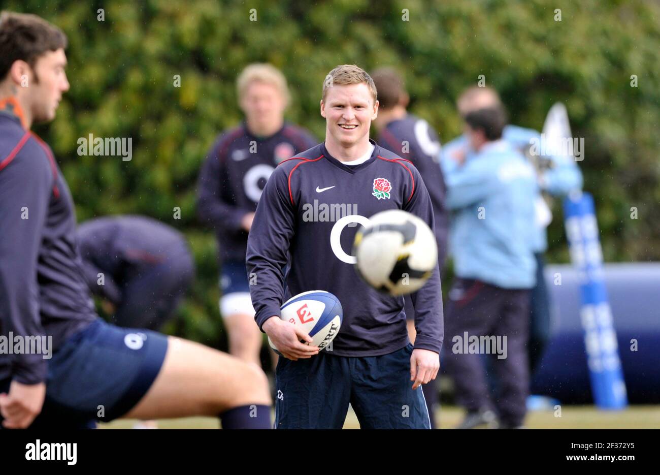 ENGLAND RUGBY TEAM TRAINING AT PENNYHILL PARK HOTEL FOR THEIR SIX ...