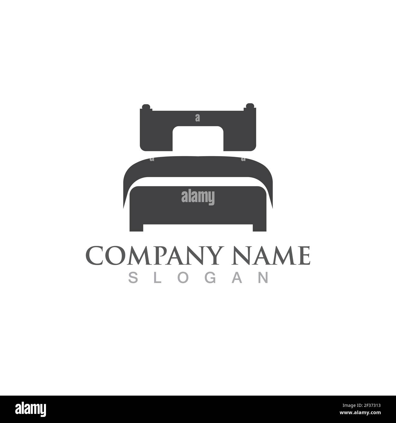 Bed logo and symbol vector image Stock Vector Image & Art - Alamy