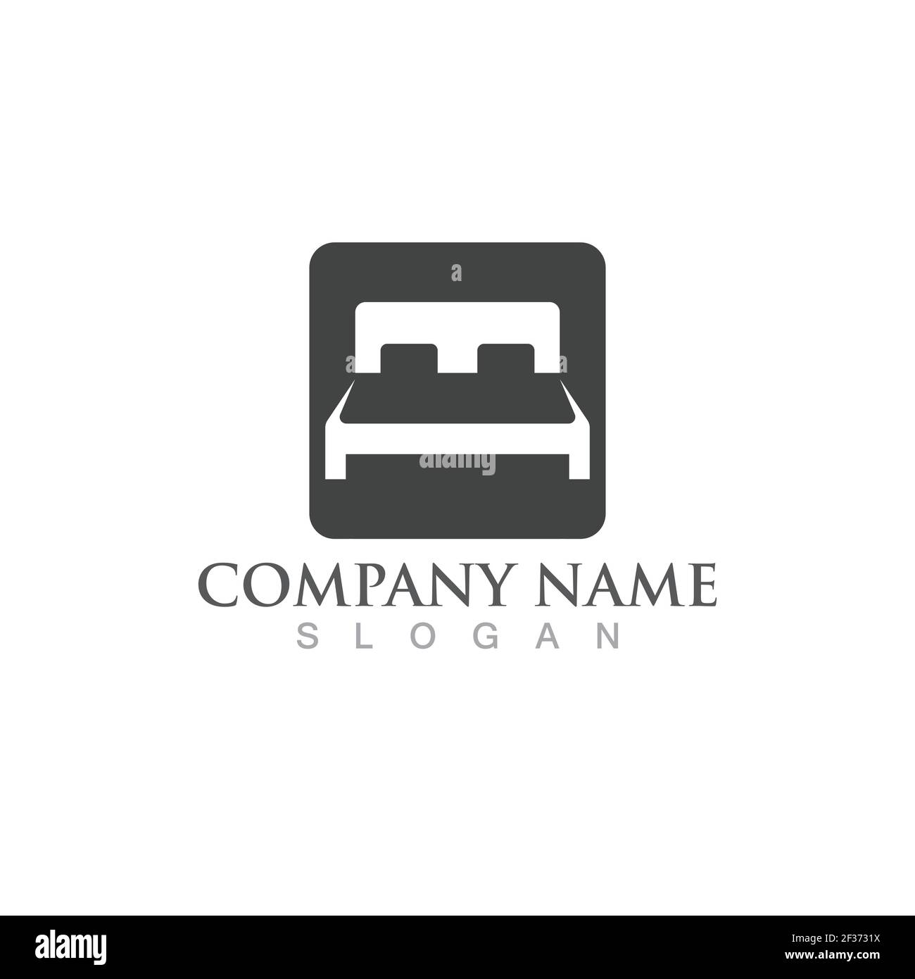 Bed logo and symbol vector image Stock Vector Image & Art - Alamy