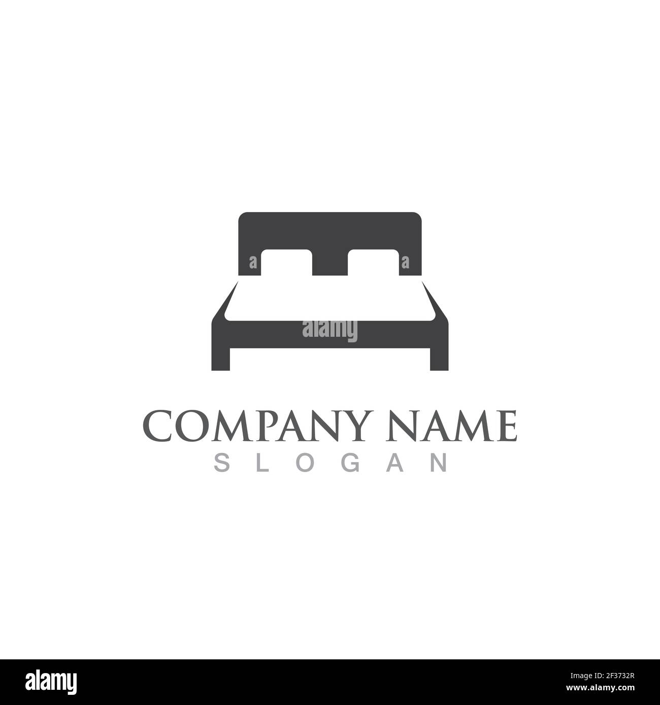 Bed logo and symbol vector image Stock Vector Image & Art - Alamy