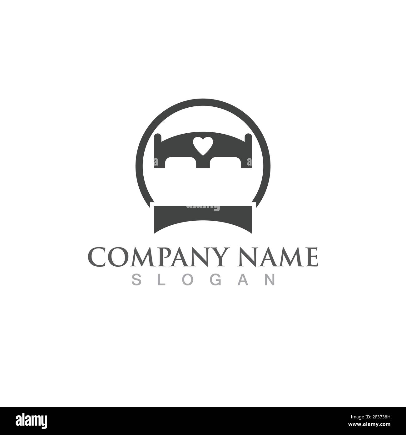 Bed logo and symbol vector image Stock Vector Image & Art - Alamy