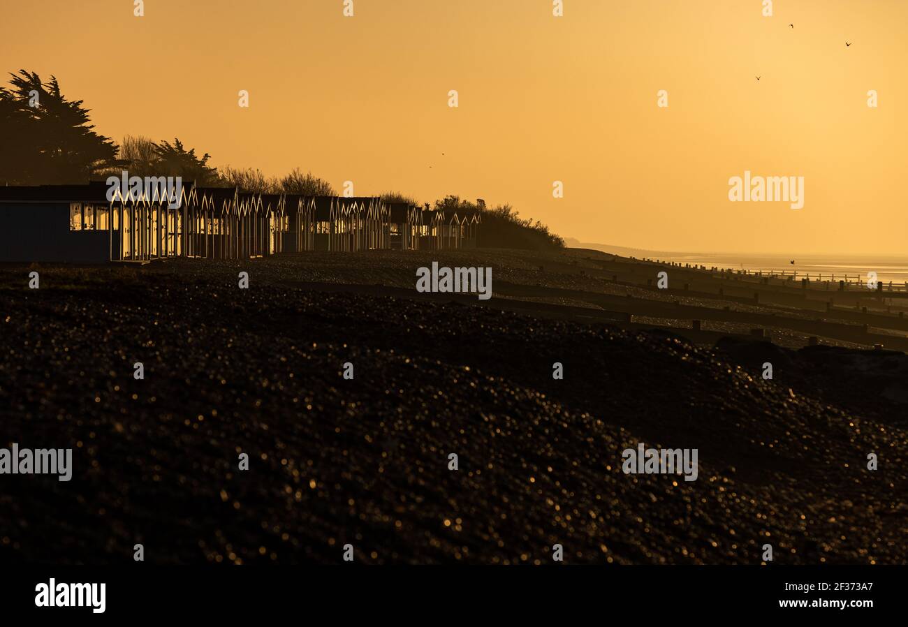 Rustington beach huts hi-res stock photography and images - Alamy