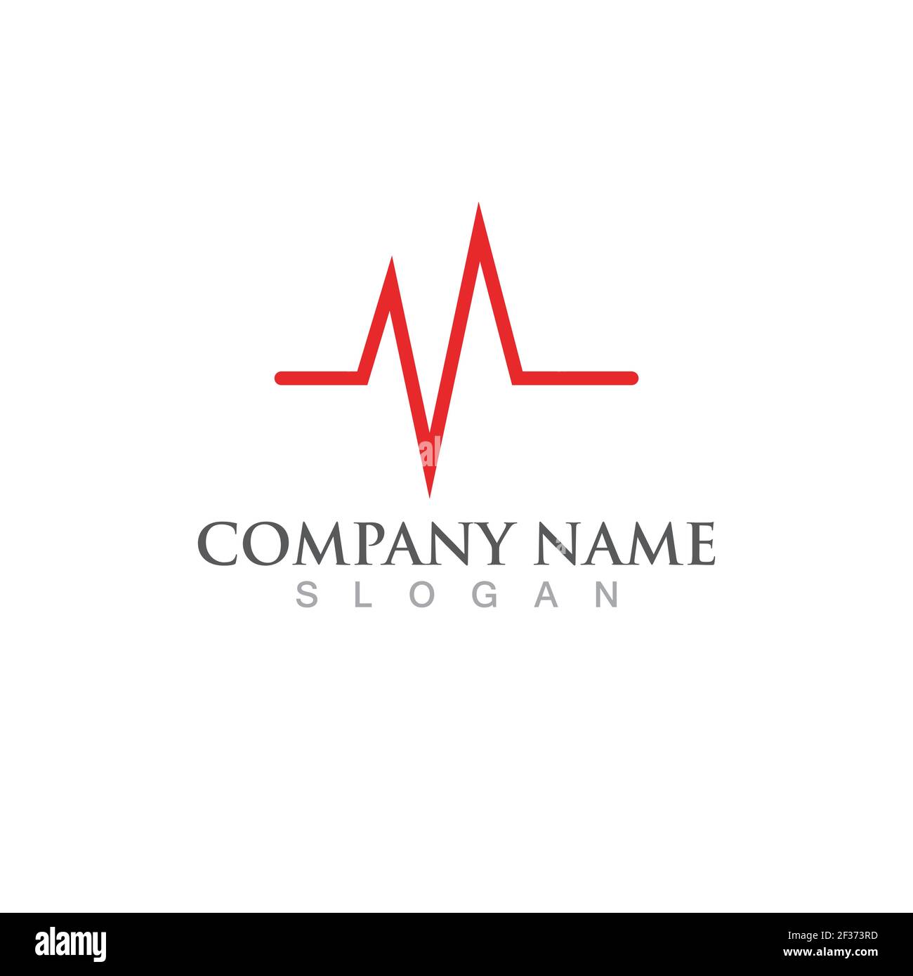heart beat line logo and symbol vector Stock Vector Image & Art - Alamy
