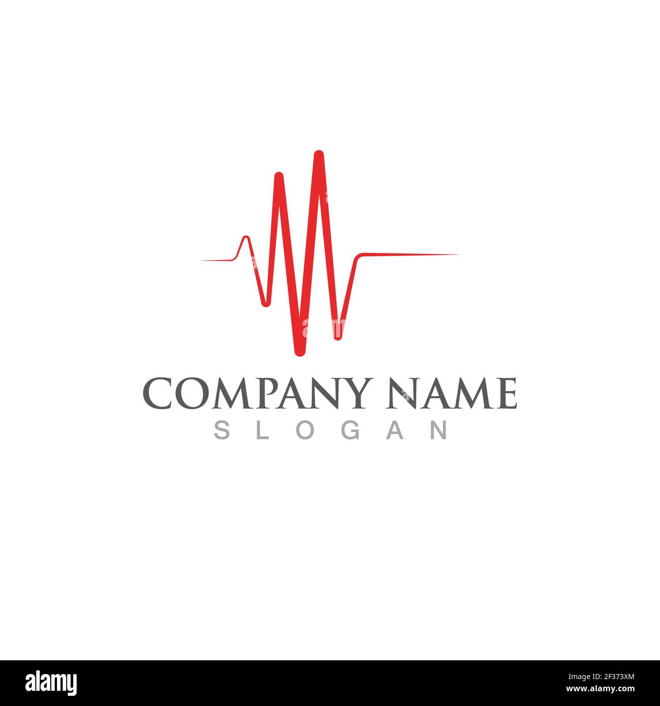 heart beat line logo and symbol vector Stock Vector Image & Art - Alamy