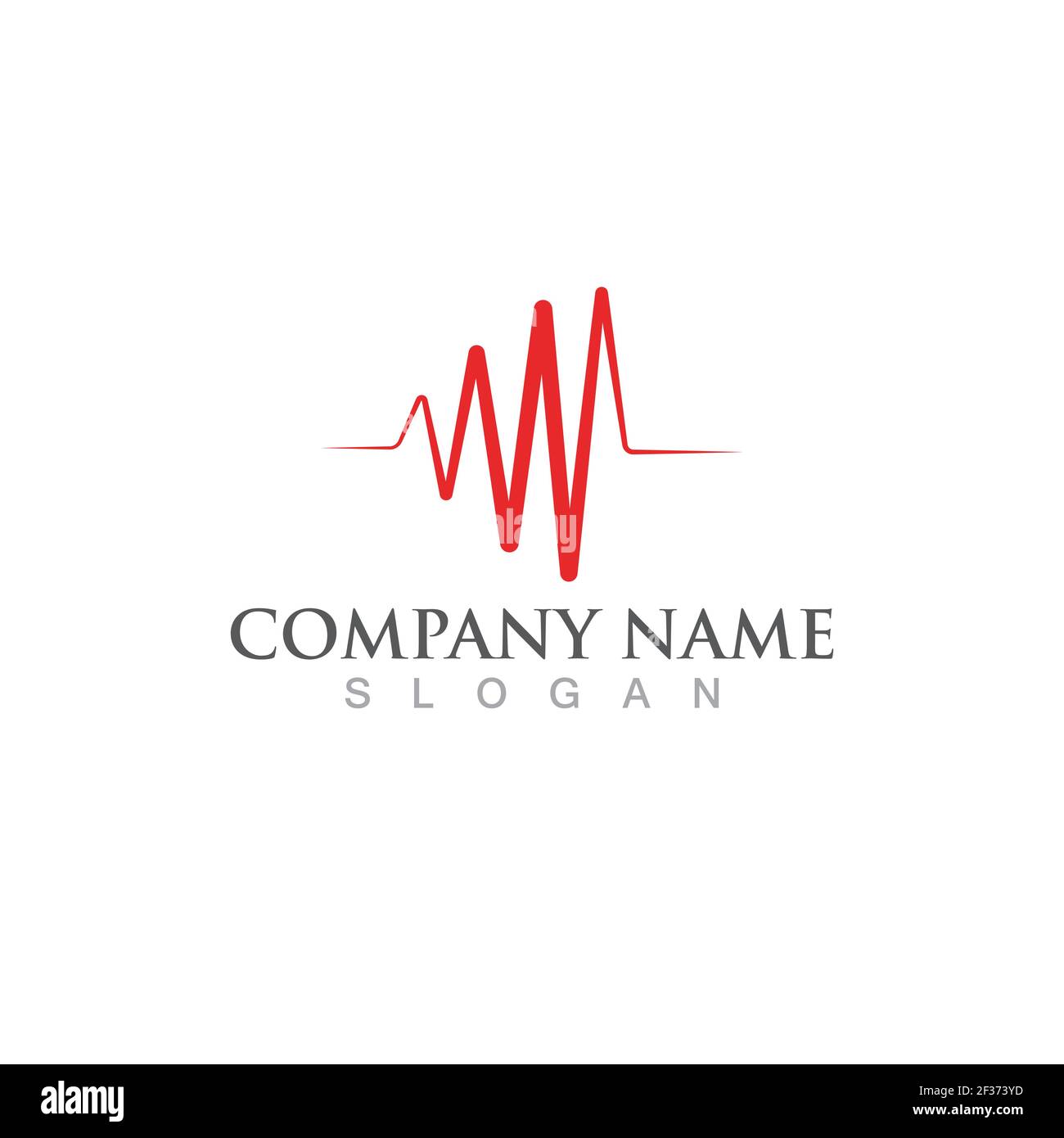 heart beat line logo and symbol vector Stock Vector Image & Art - Alamy