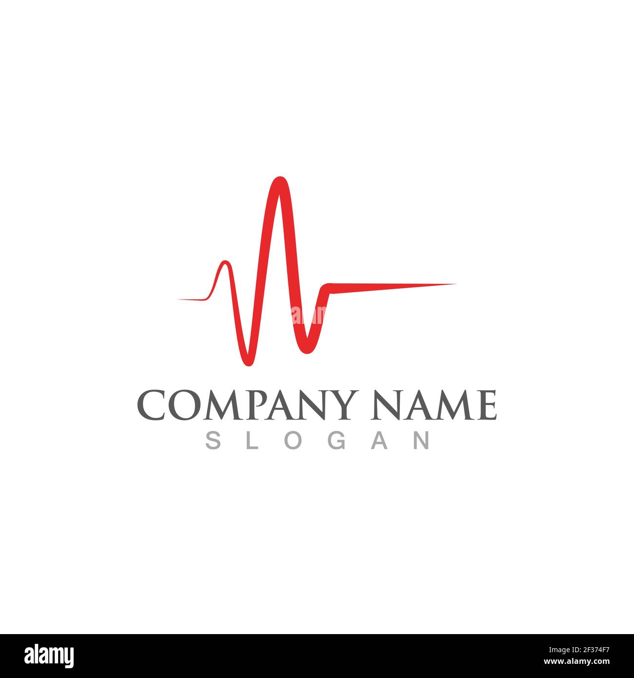 Heart beat logo and symbol vector Stock Vector Image & Art - Alamy