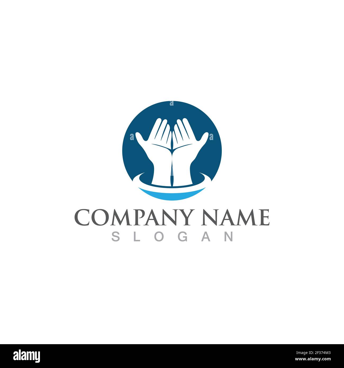 hand help care logo and symbol vector Stock Vector Image & Art - Alamy
