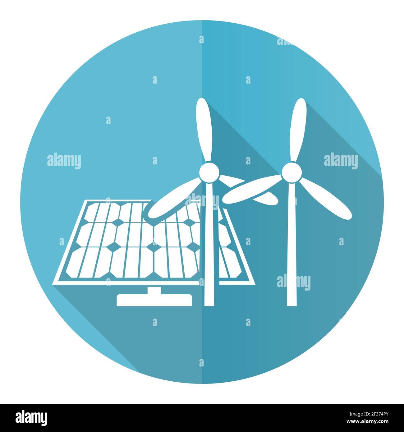Wind energy installation Stock Vector Images - Alamy