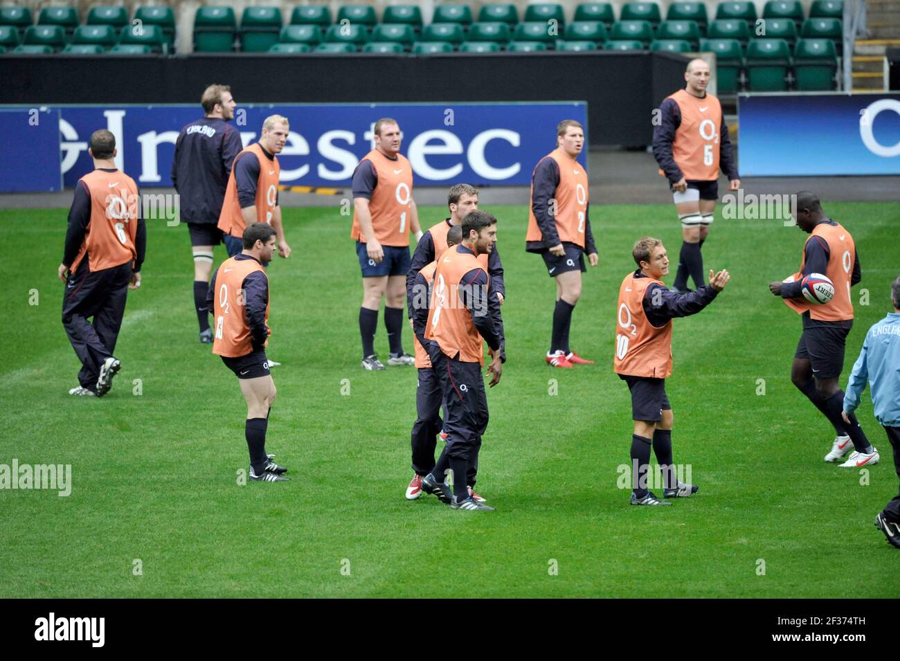 ENGLAND RUGBY TEAM TRAINING AT TWICKENHAM FOR THEIR MATCH WITH NEW ...