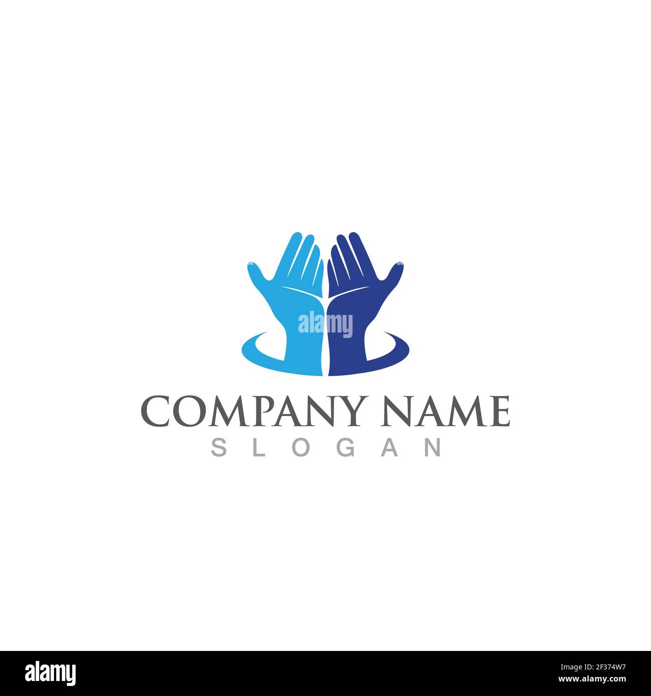 hand help care logo and symbol vector Stock Vector Image & Art - Alamy