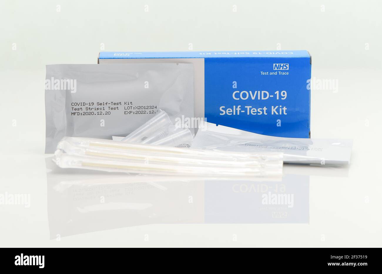 Test and Trace Covid-19 NHS home self- testing kit provided to students ...