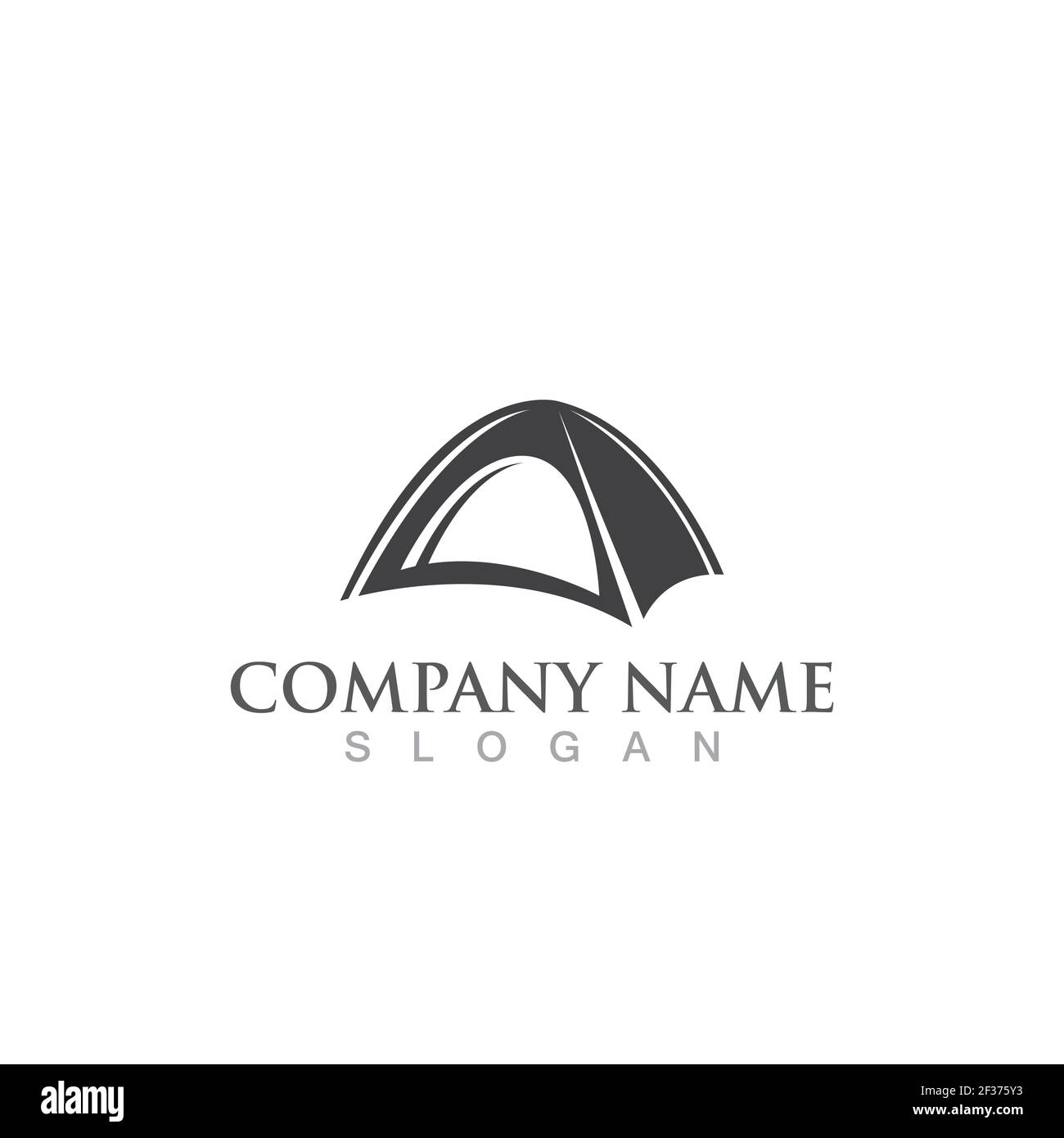 Tent logo and symbol vector image Stock Vector Image & Art - Alamy