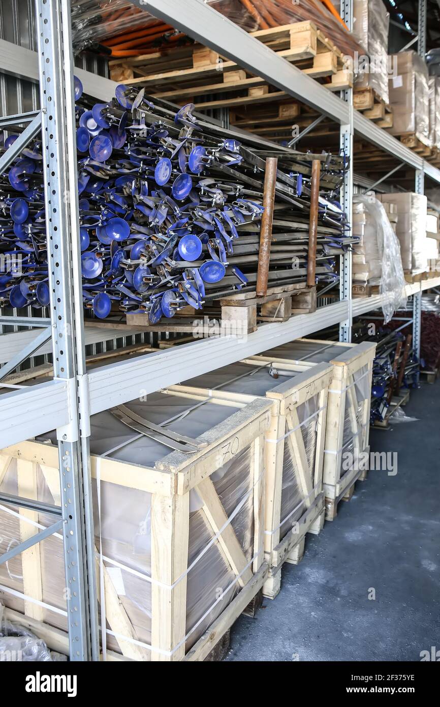 Warehouse storage racks boxes goods hi-res stock photography and images ...