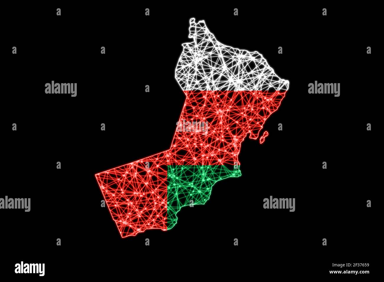 Oman flag map hi-res stock photography and images - Alamy